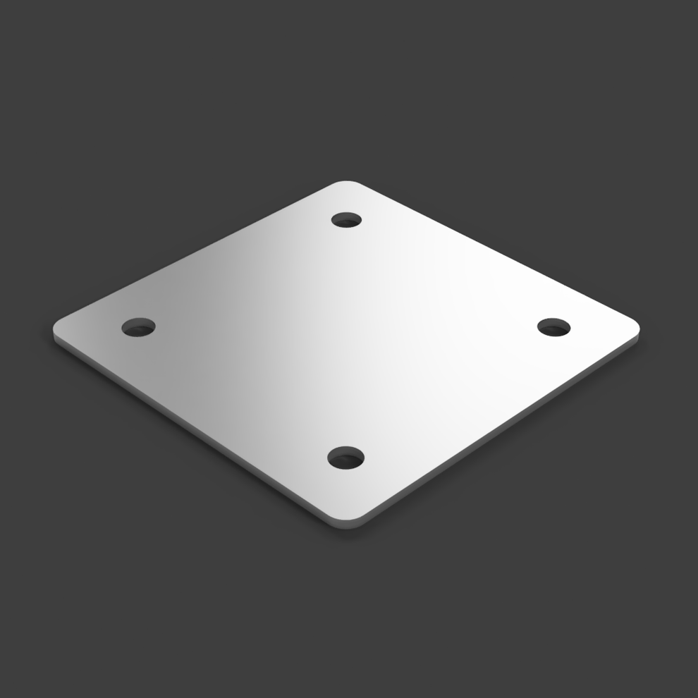 Square Base Plate 200mm x 200mm – Murray Metalworks