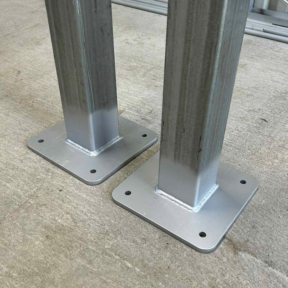 Square Base Plate 100mm x 100mm – Murray Metalworks